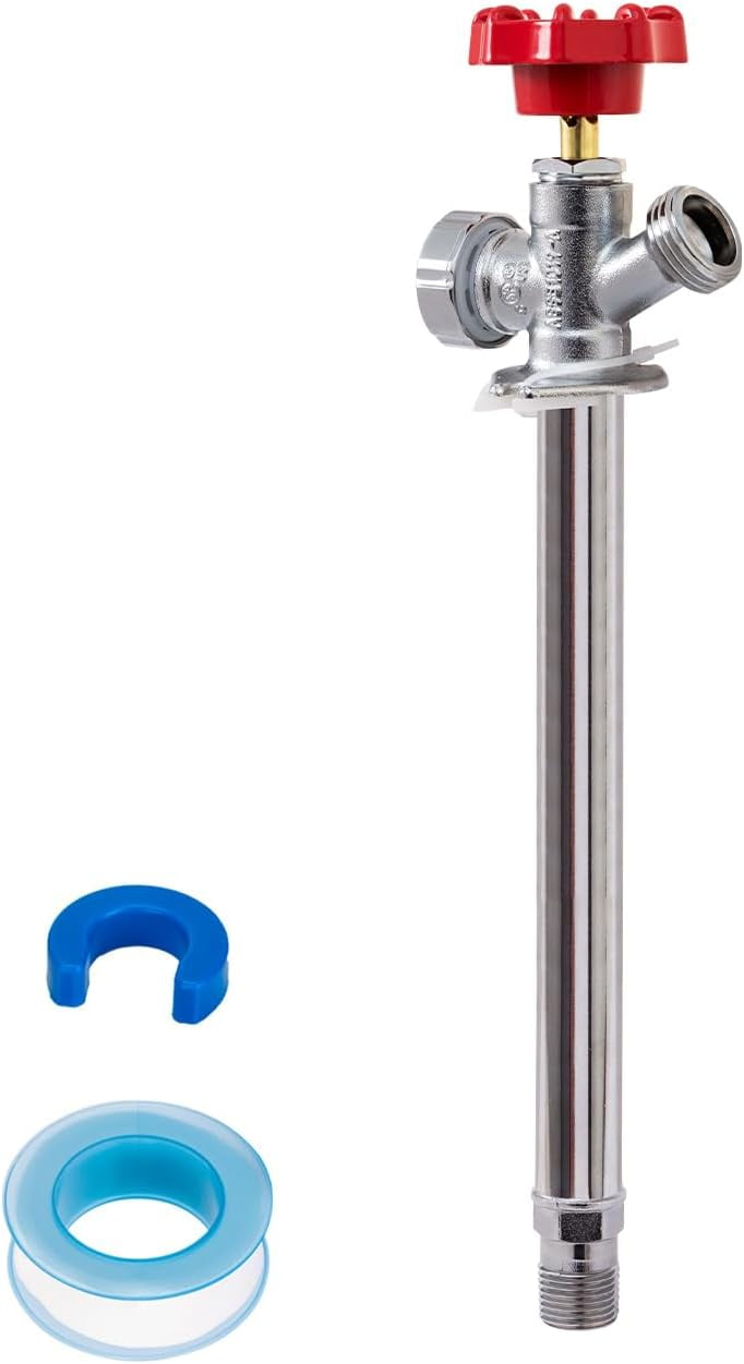 THESG-10 Inch Frost Free Sillcock, Anti-Siphon Outdoor Hose Valve, 1/2 ...