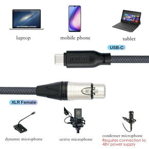 USB to XLR Microphone Converters and Audio Cables for Recording