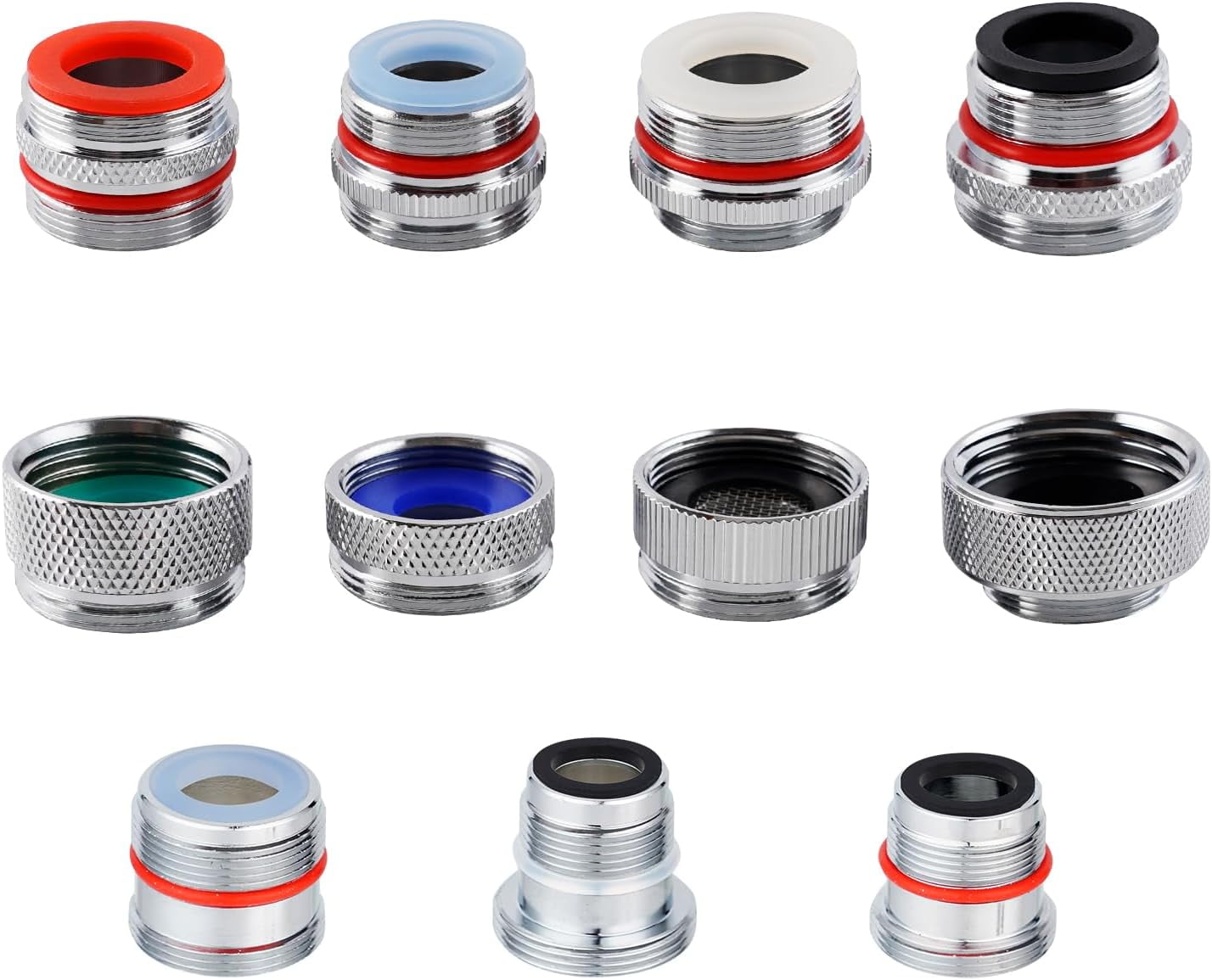 THESG-11 PCS Faucet Adapter Kit, Brass Sink Aerator Adapters, Male ...