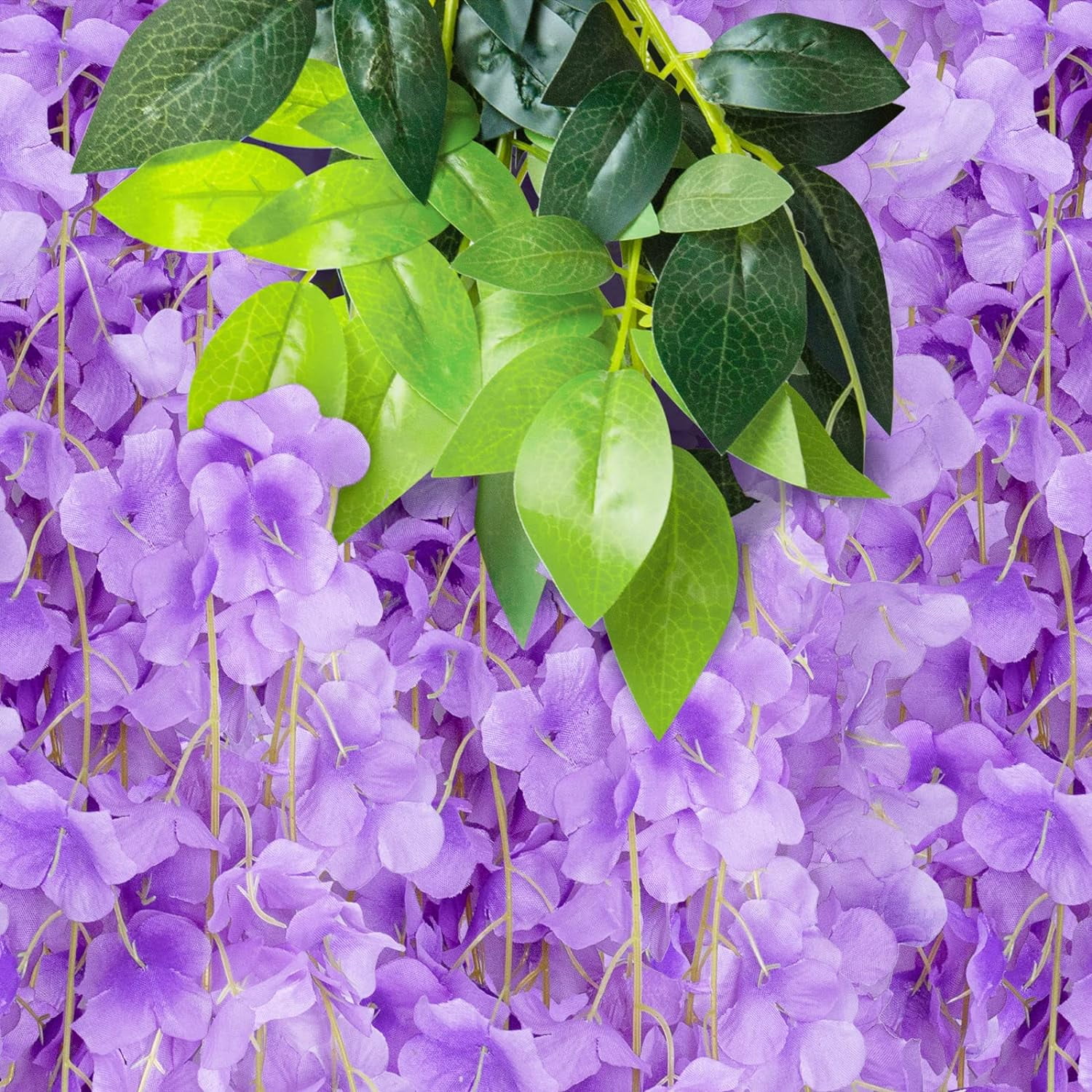 THESG-12 Pack Artificial Wisteria Hanging Flowers, 3.6 Feet Fake ...