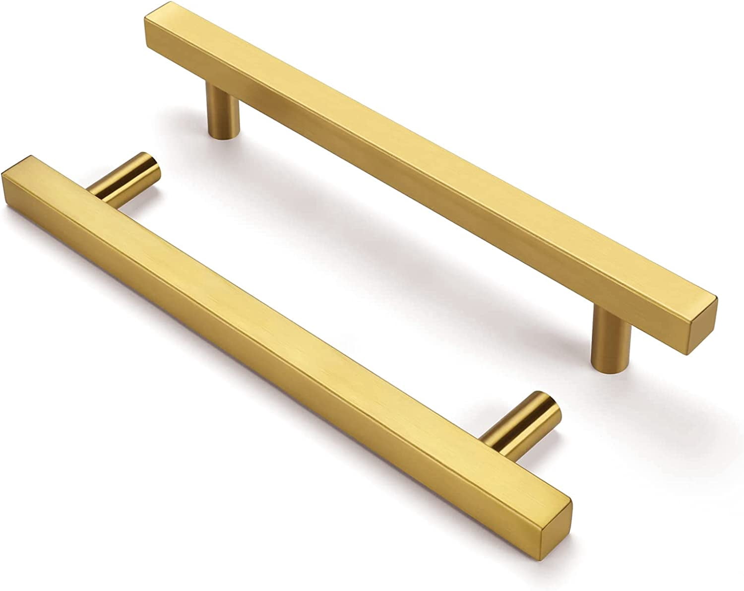 THESG-12 Pack Gold Drawer Handles Hardware for Kitchen Cabinets Brushed ...