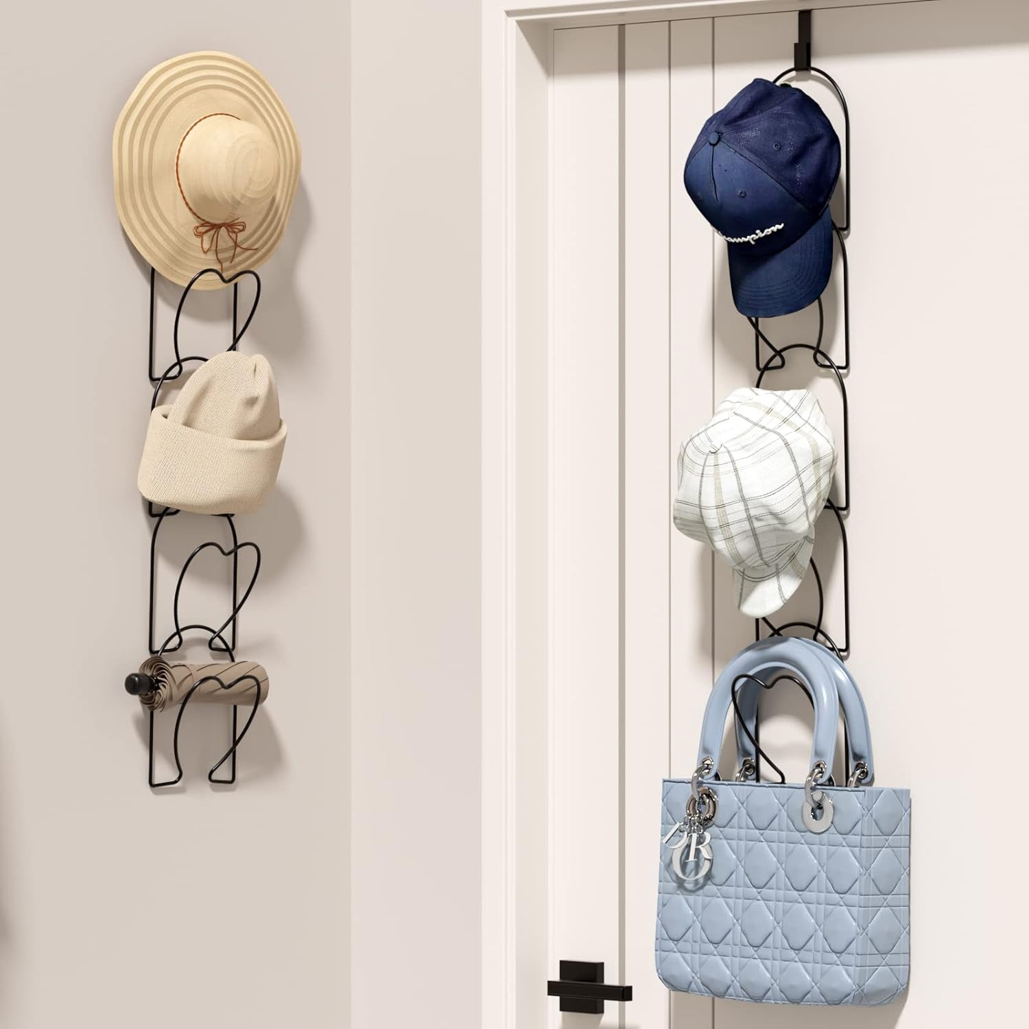 THESG-15 PCS Baseball Hat Rack Hanger Holder Organizer Flexible Multi ...