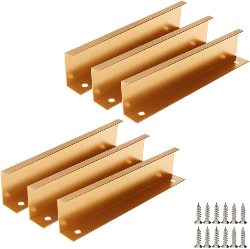 THESG-150mm Edge Pull Handles 5.9 Inch Arc Modern Finger Tab Handle for ...