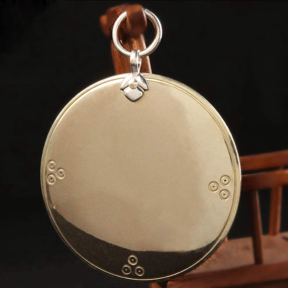 THESG-2.5Inch Feng Shui Bagua Mirror Pure Copper Evil Mirror Manual ...