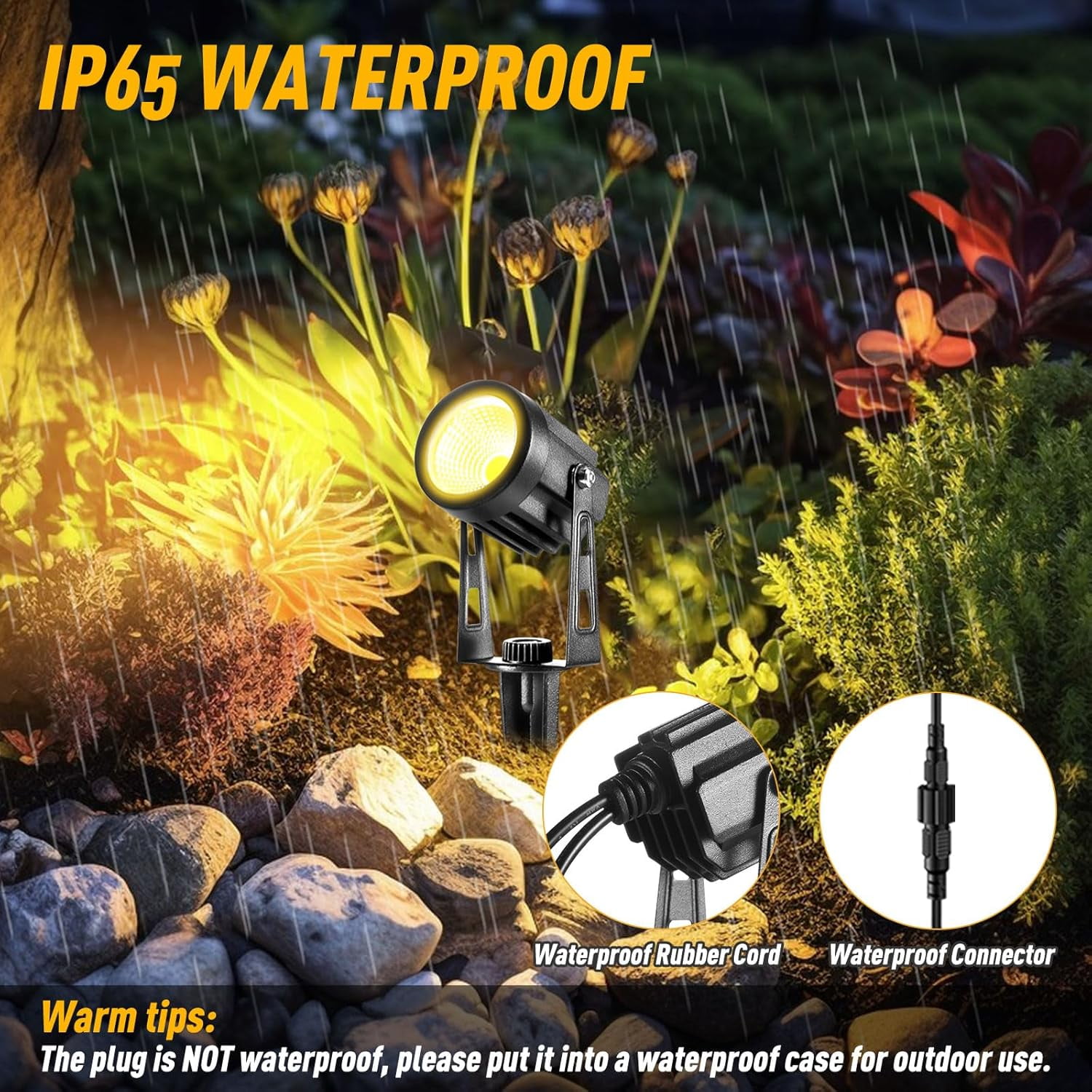 THESG-2 Pack Extendable Landscape Spotlights, Low Voltage Landscape ...