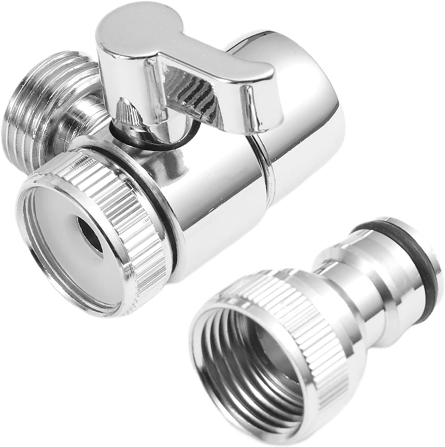 THESG-2 Pcs Two Way Hose Splitter Sink Hose Adapter Hose Fittings Inlet ...