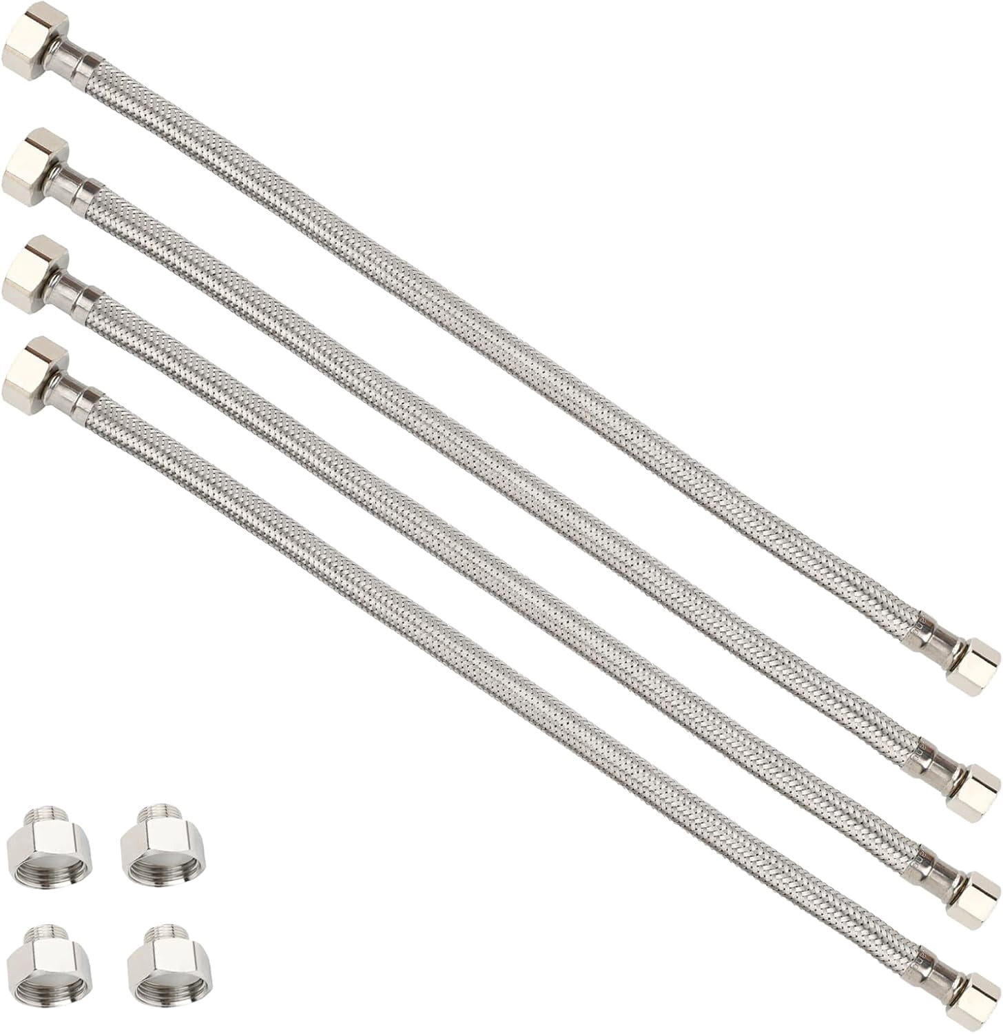 THESG-24-Inch Long Bathroom Kitchen Faucet Connector Braided Stainless ...