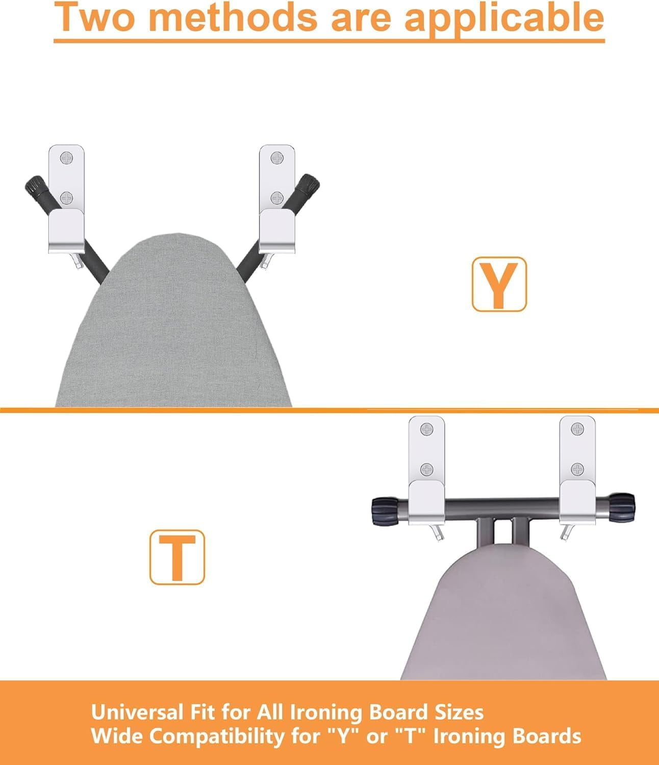 THESG-2PCS Ironing Board Wall Hook Modern Wall Mount Ironing Board ...