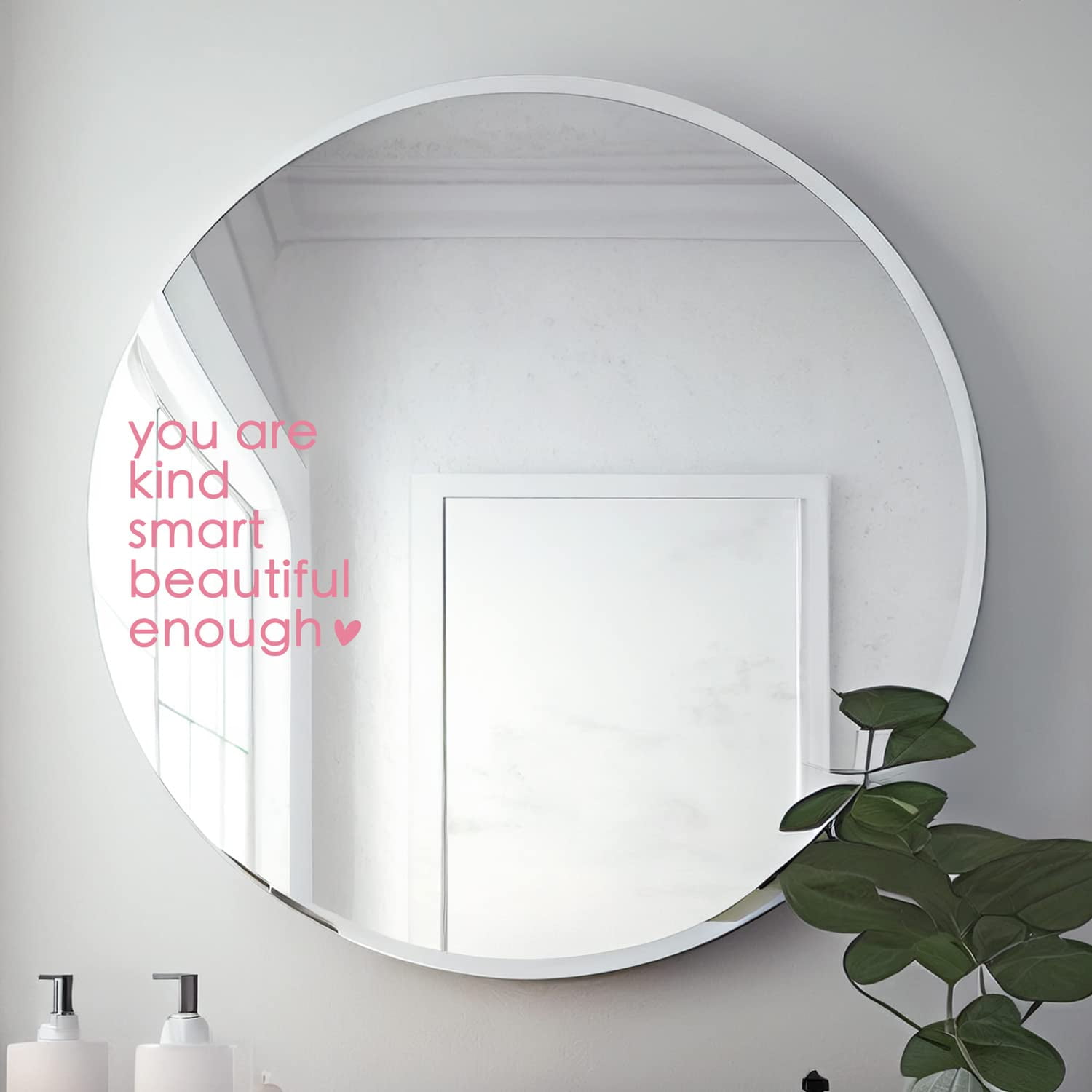 THESG-2x Self Affirmations Mirror Decal, Daily Affirmation, Self ...