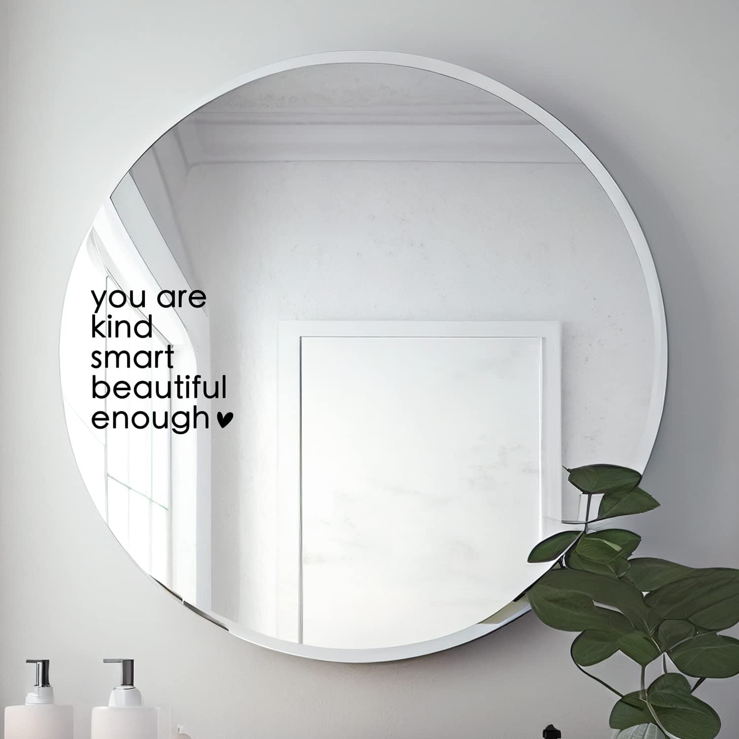 THESG-2x Self Affirmations Mirror Decal, Daily Affirmation, Self ...