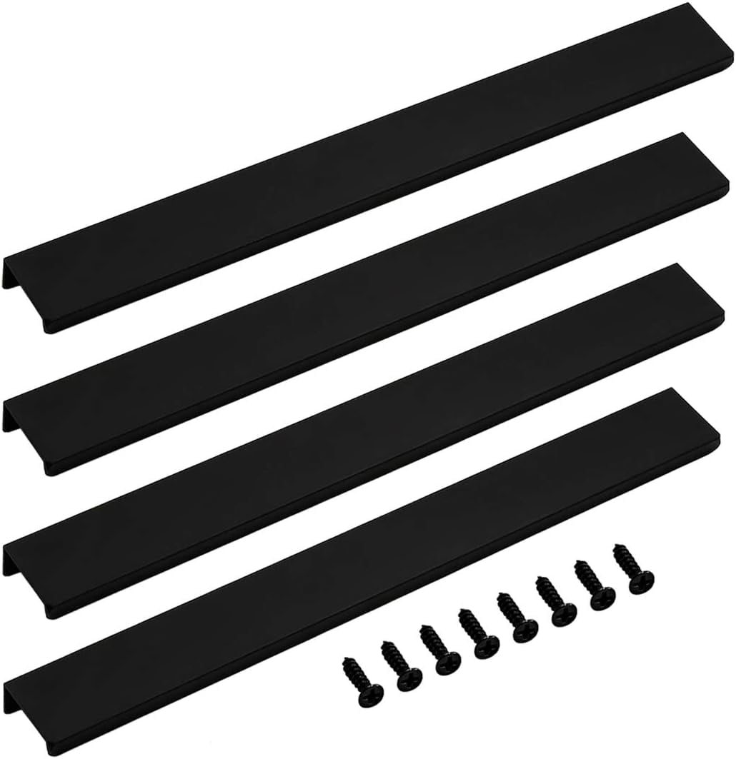 THESG-300mm/11.8" Back Mount Finger Pull Edge Tab Handle Home Kitchen ...