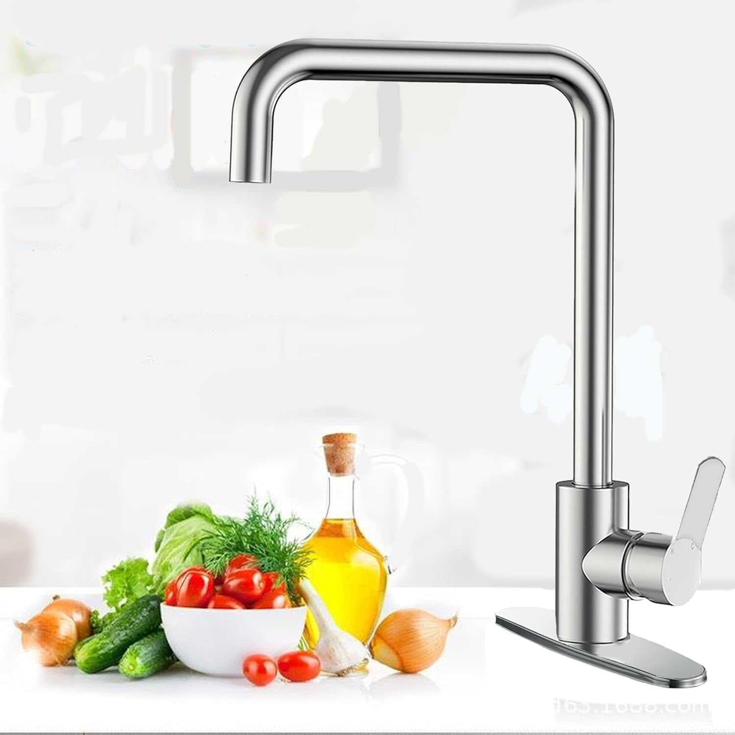 THESG-360° Swivel Kitchen Faucet for Hot and Cold Water, Anti-Drip ...