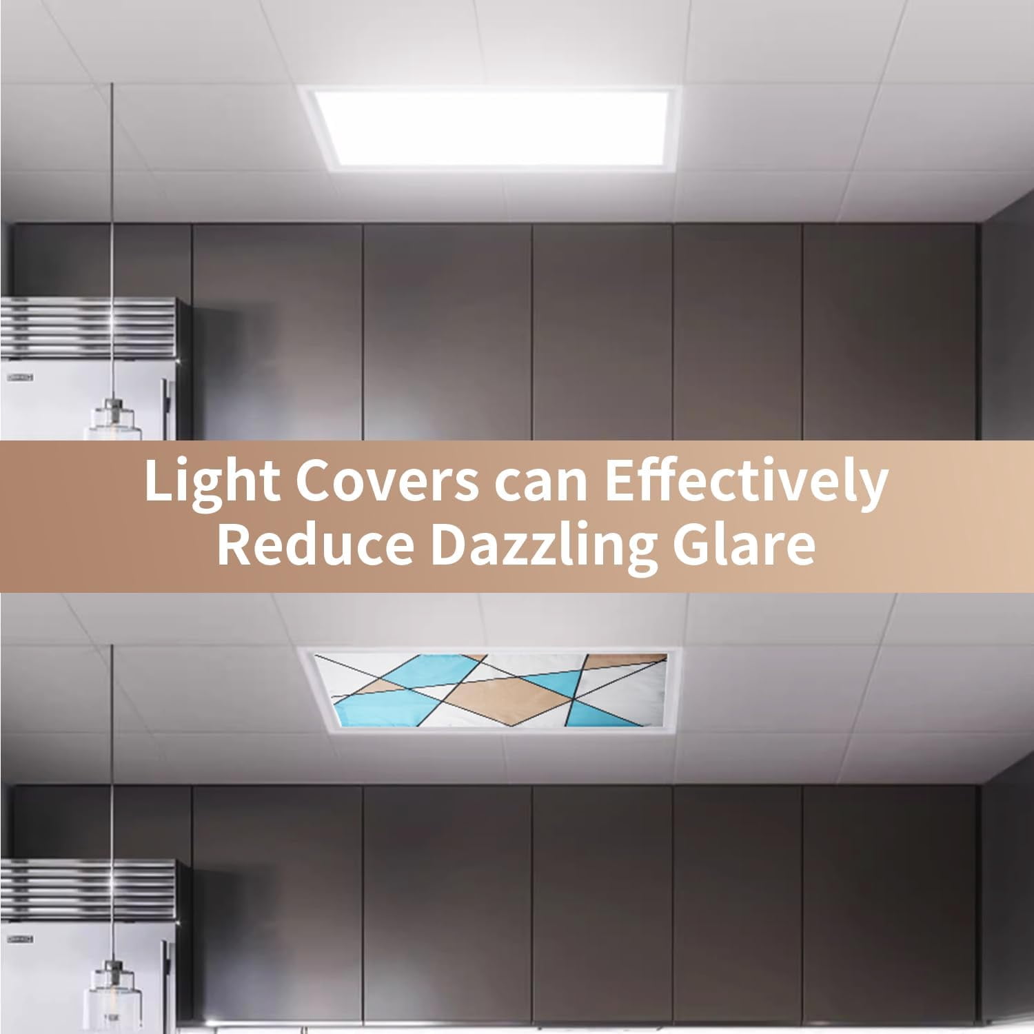 THESG-4 Pcs Fluorescent Light Covers for Ceiling Lights Classroom ...