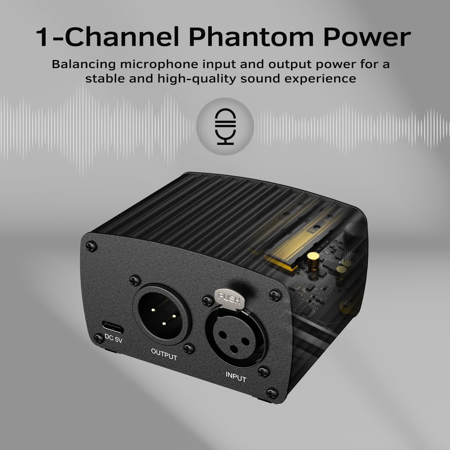 THESG-48V Phantom Power with Output/Input, Power Supply for Condenser ...