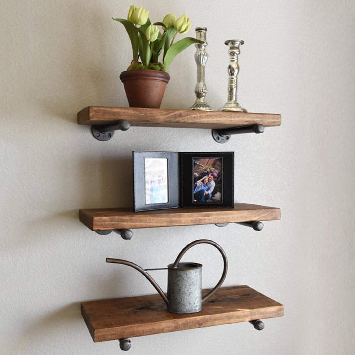 THESG-4Pack 12 Inch Wall Mount Clothing Rack Industrial Pipe Clothes ...