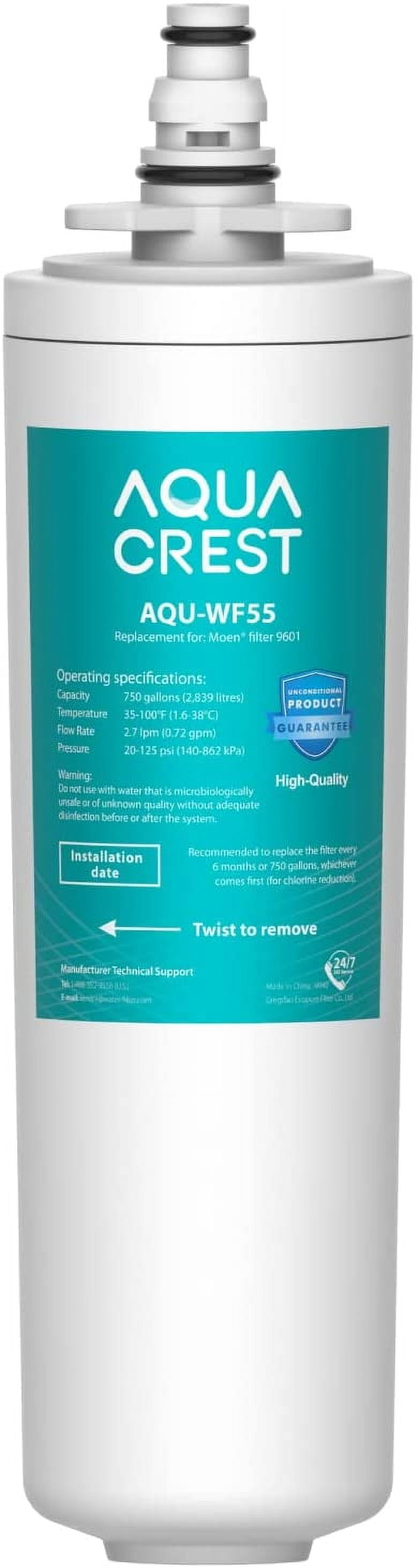 THESG-AQUACREST 9601 Water Filter, Model No.AQU-WF55. Replacement for ...