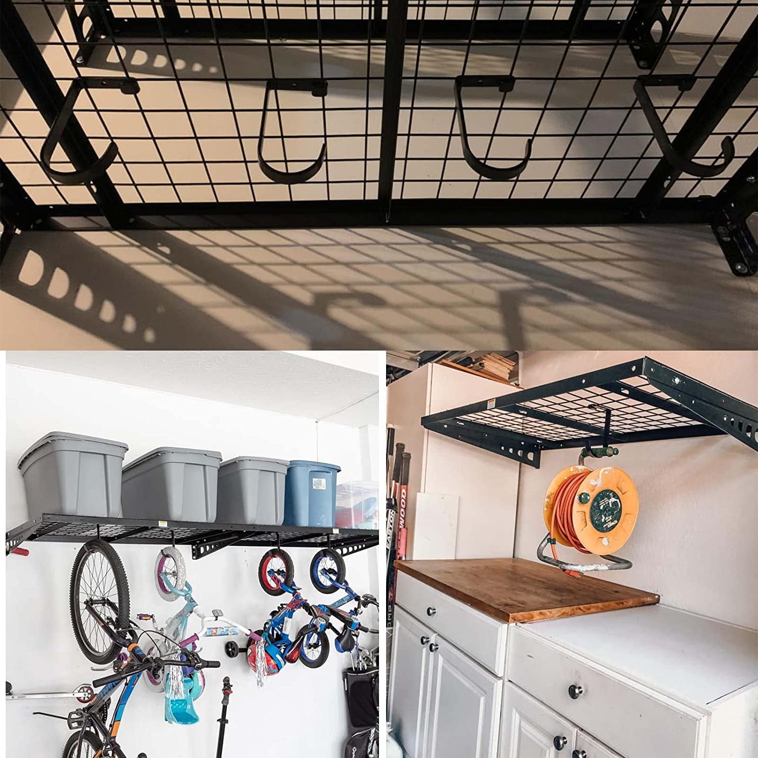 THESG-Add-On Storage Hook Accessory for Ceiling Rack and Wall Shelving ...
