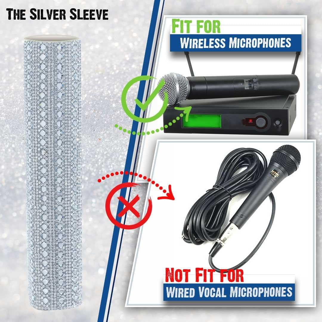 THESG-Bling Microphone Sleeve for Shuer SM58 Beta58 Sparkly Shining ...