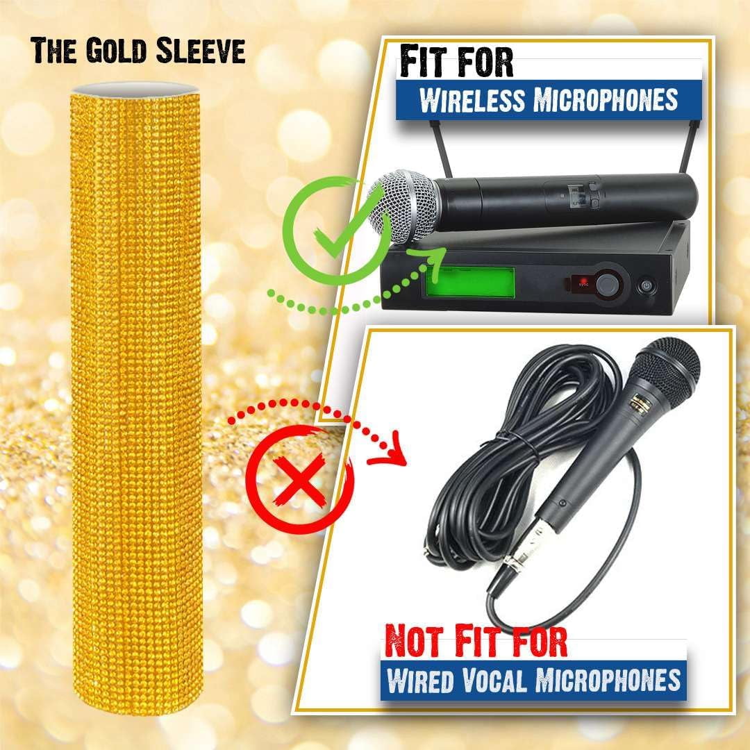 THESG-Bling Microphone Sleeve for Universal Wireless Mic Handheld ...