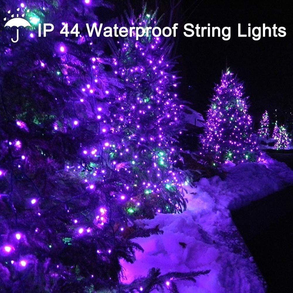 THESG-Christmas String Lights Purple - 25m/82ft 220 LEDs 8 Modes Memory ...