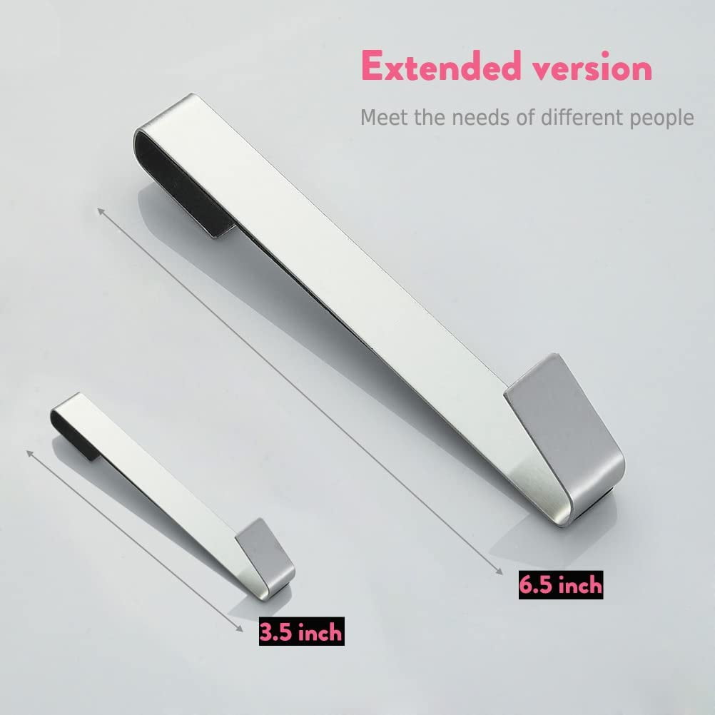 THESG-Extended Shower Door Hooks 6.5 Inch,Over Shower Door Hook for ...