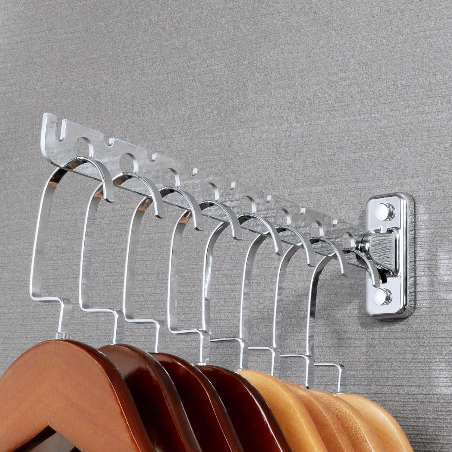 THESG-Folding Clothes Hanger,Stainless Steel Wall Mounted Drying Rack ...