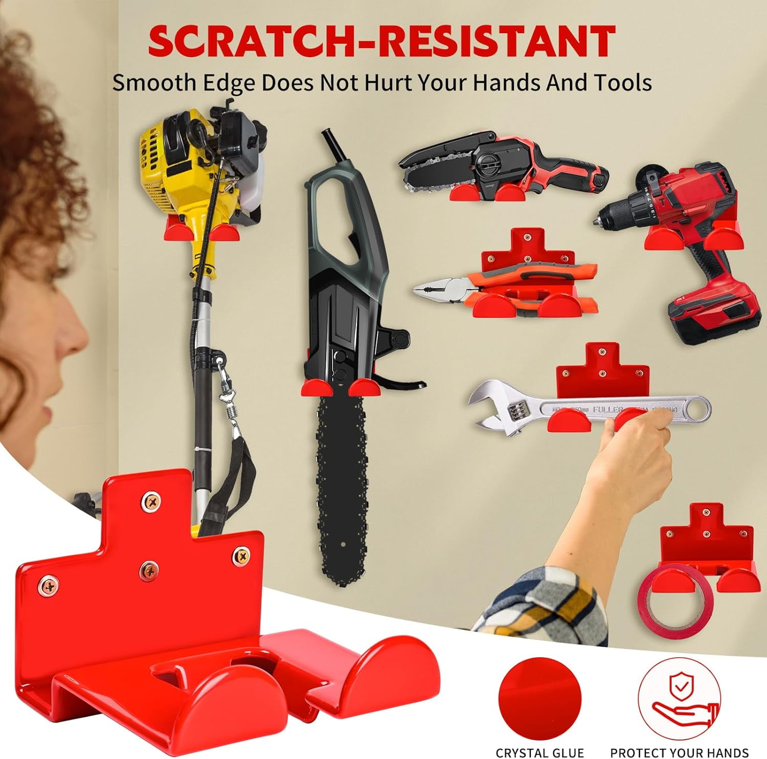 THESG-Garage Organization Weedeater Hanger Garage Organizer Trimmer ...