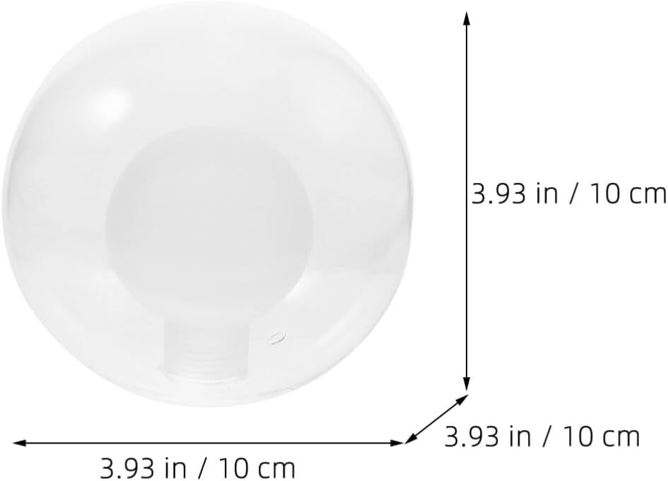 THESG-Glass Globe Lamp Shade, Replacement Globe Shade Spherical Lamp ...