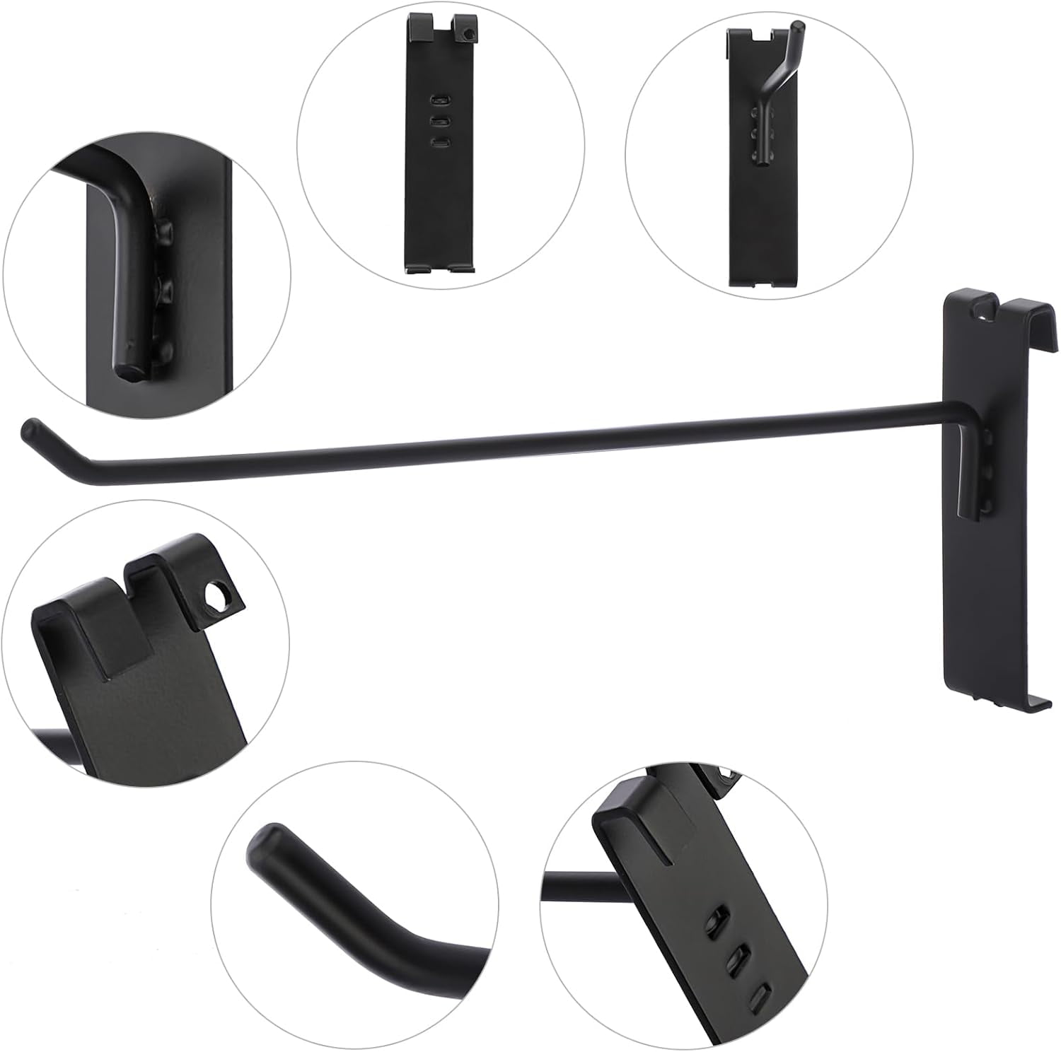 THESG-Grid Wall Hooks-35 Pcs Notch Display Hooks for Grid Wall Panel,8 ...