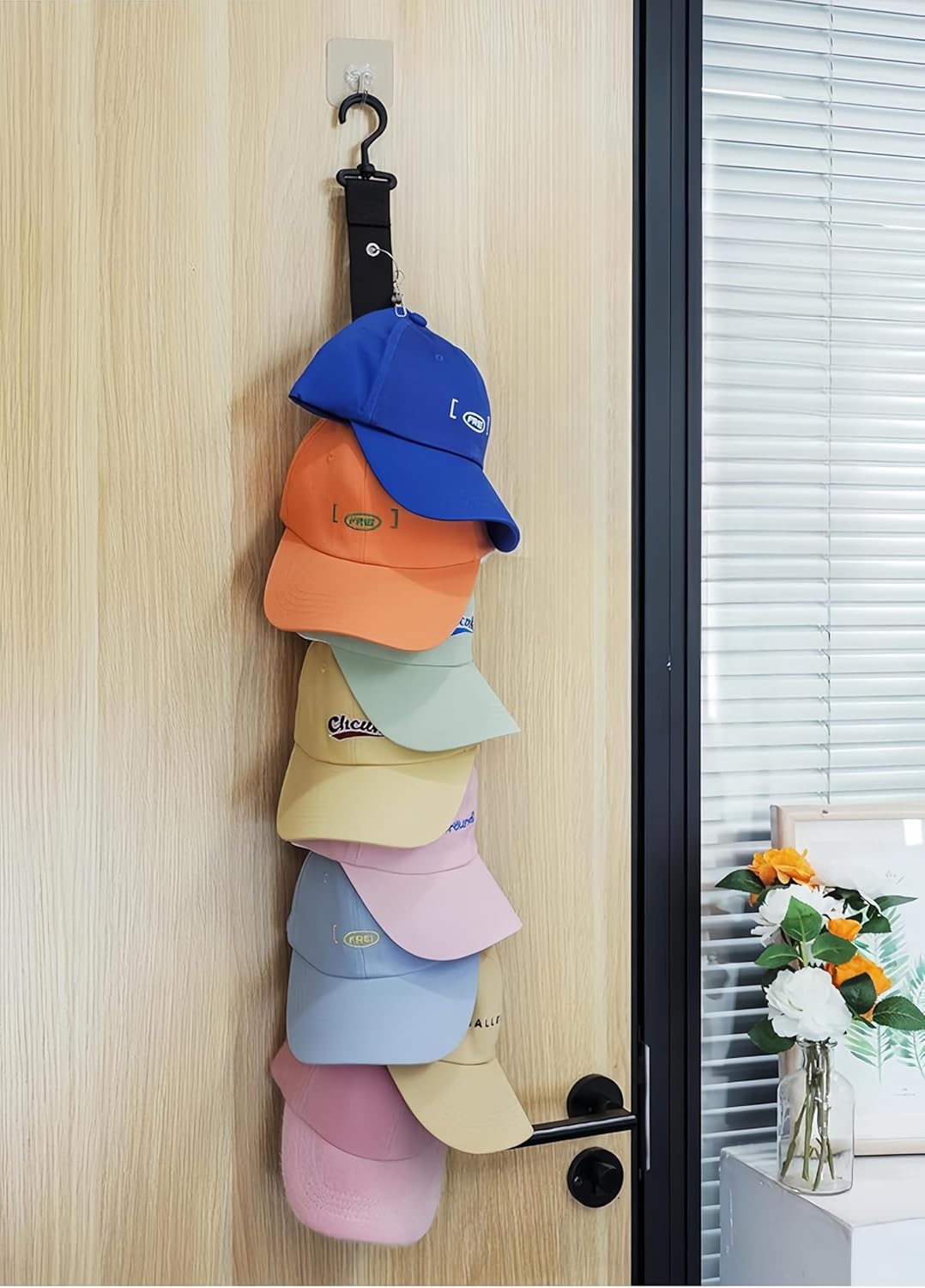 THESG-Hats Baseball Organizer Caps Hat Racks The Ultimate 8-Cap Hold（2 ...