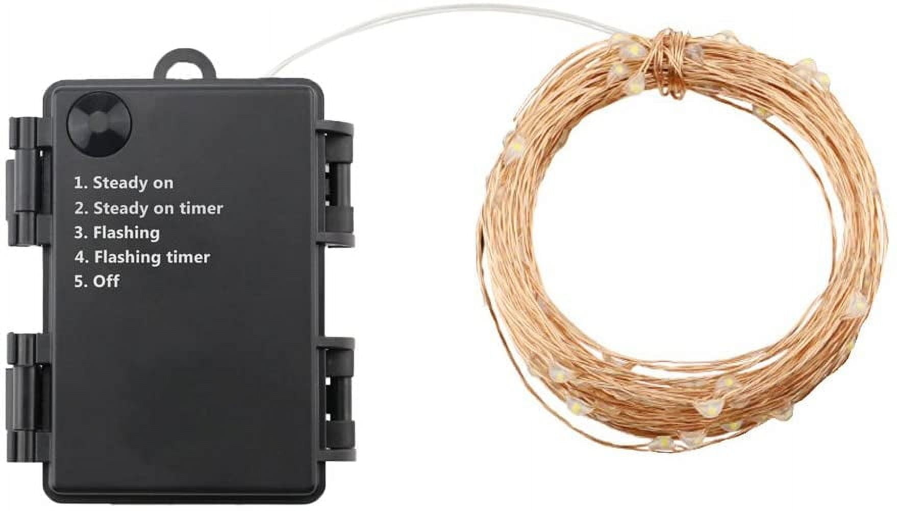 THESG-Indoor and Outdoor Waterproof Battery Operated 100 LED String ...