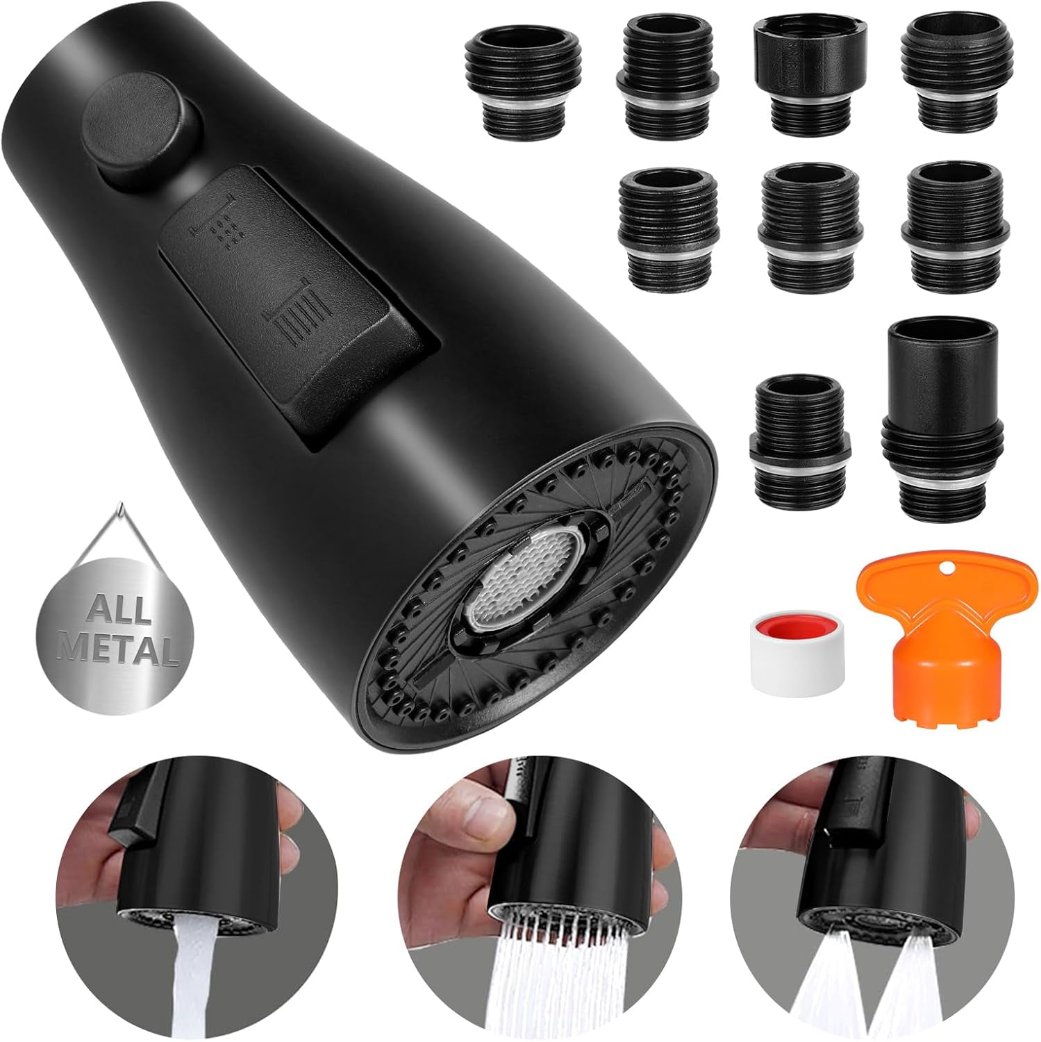 THESG-Kitchen Faucet Head Replacement,Rust-proof, Fits All Pull Down ...