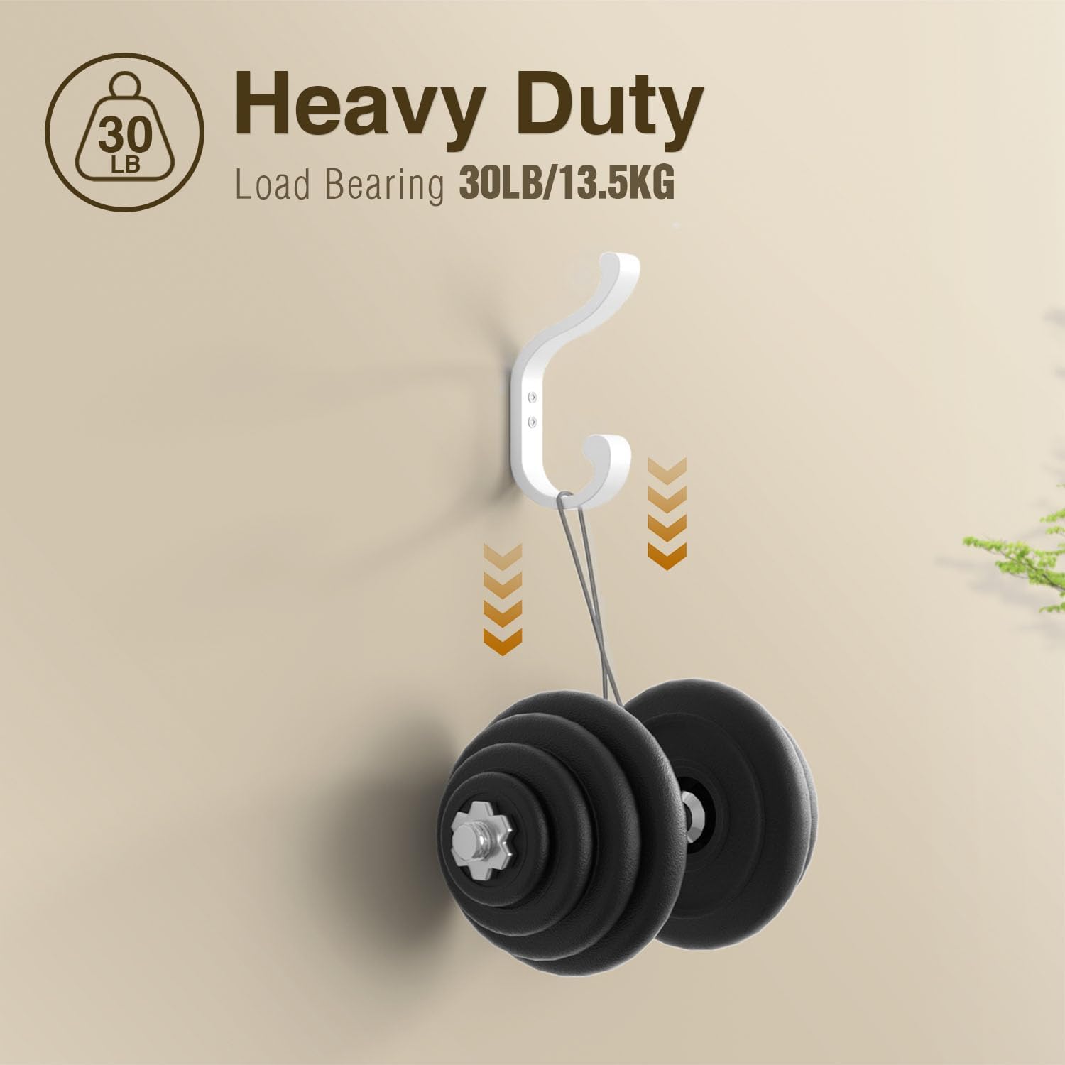 THESG-Large Wall Hooks For Hanging Coat: Metal Coat Hooks Wall Mount ...