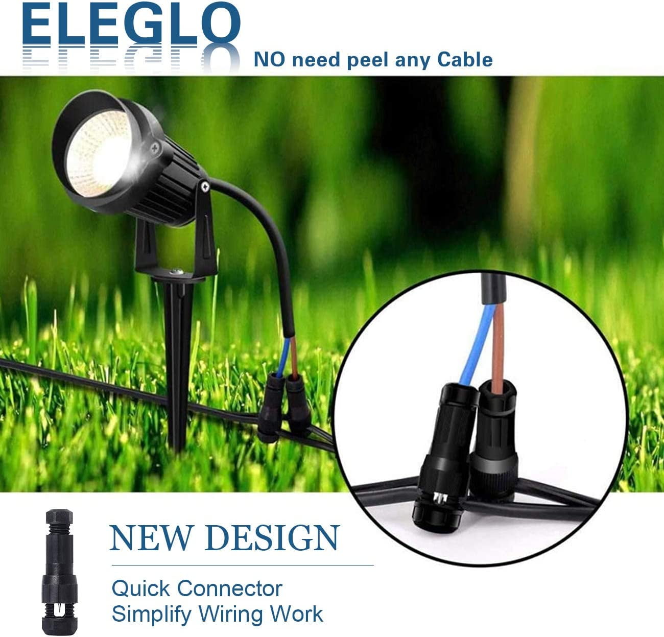 THESG-Low Voltage Landscape Lighting Connectors Waterproof,Wire Outdoor ...