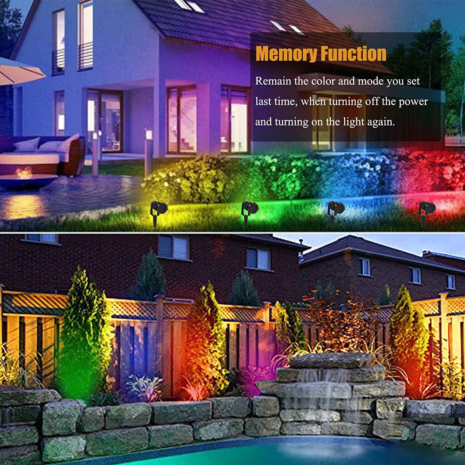 THESG-Low Voltage Landscape Lights Color Changing RGB 5W DC12V LED ...