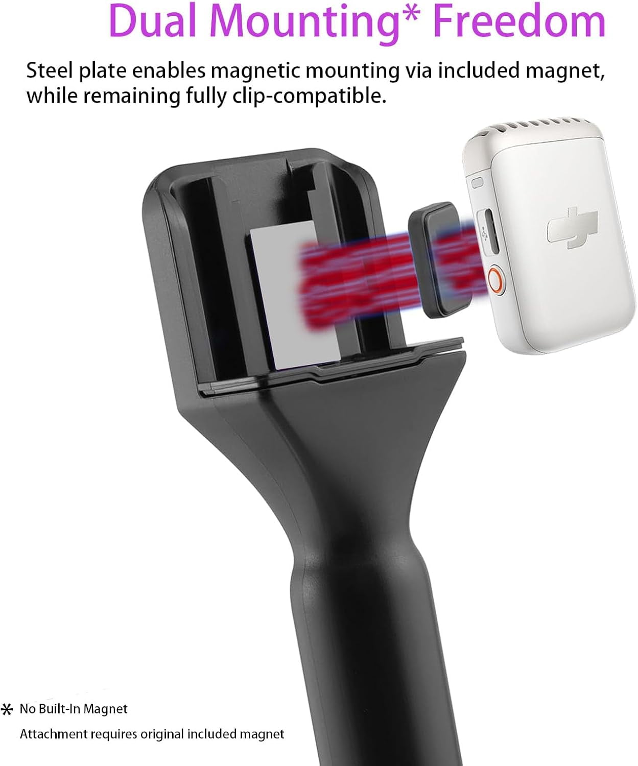 THESG-Magnetic Stand Holder for DJI Mic Mini/1/2/Rode Wireless GO II ...