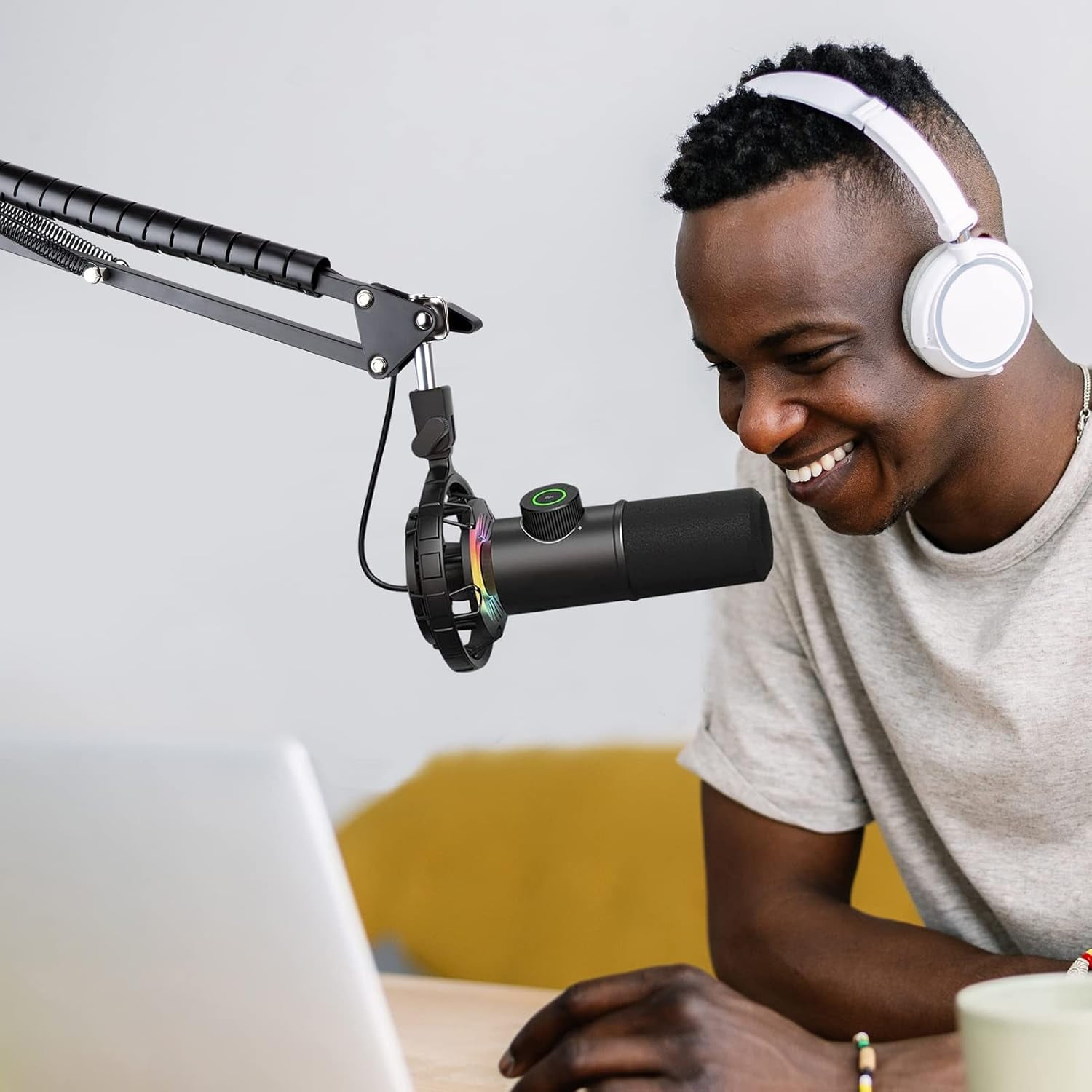 THESG-Microphone Boom Arm with Cable Management \u2013 Adjustable ...