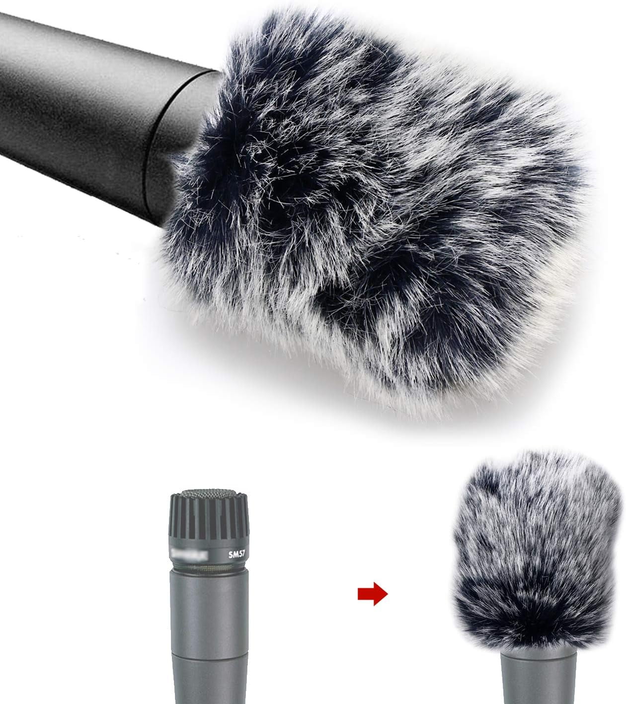 THESG-Microphone Furry Windscreen for SM57 - Customized Pop Filter ...