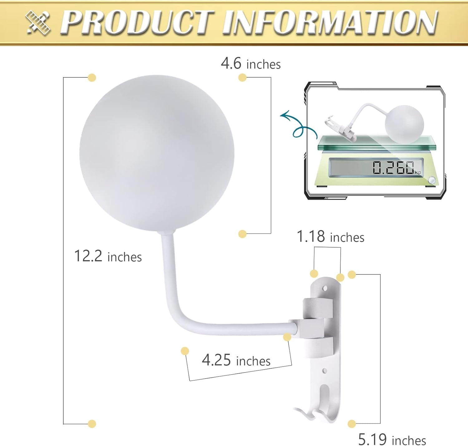 THESG-Motorcycle Helmet Rack Wall Mount 180 Degree Rotation Metal Armet ...