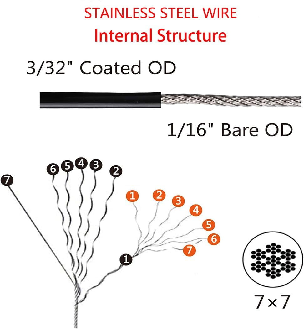 THESG-Outdoor Lights Hanging Kit,Globe String Light Suspension Kit ...
