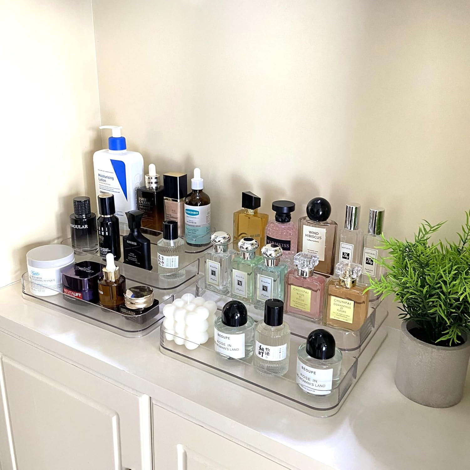 THESG-Perfume Organizer - 2 Pack Three-Tiered Shelf - Perfume Lotion ...