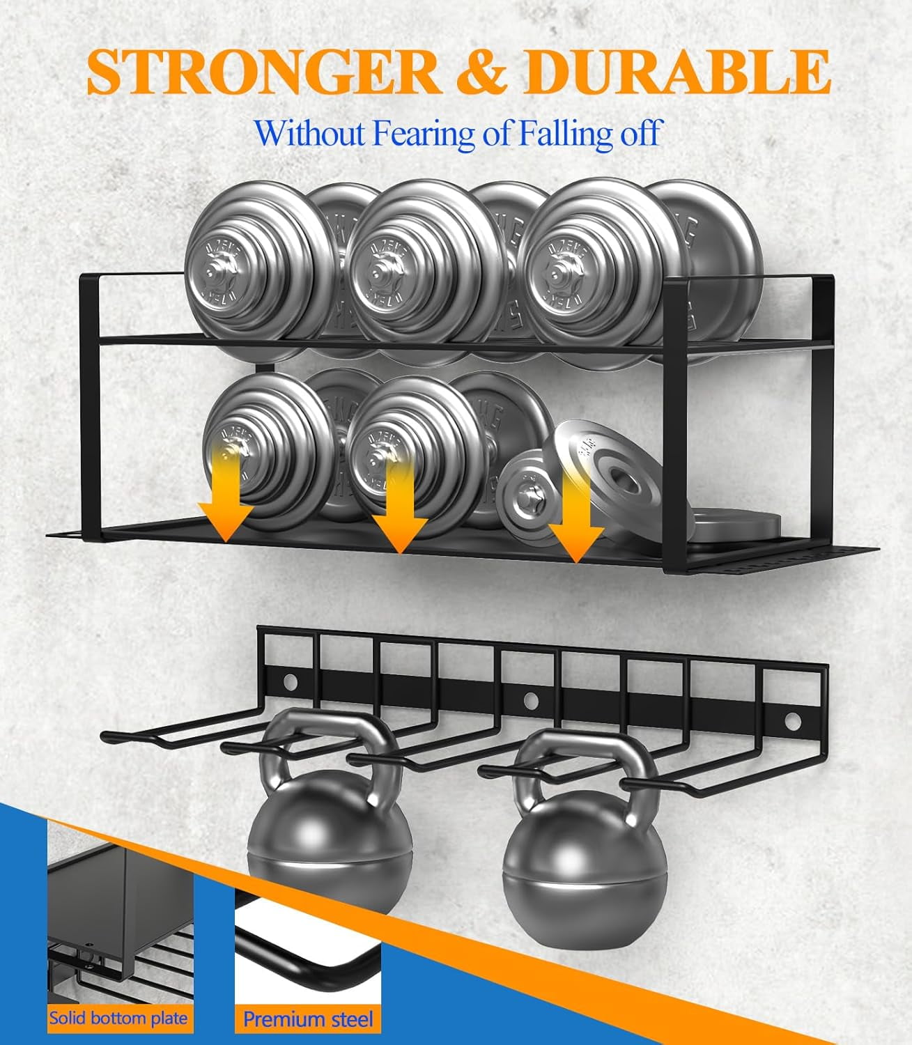 THESG-Power Tool Organizer Wall Mount Tool Storage Rack Holds 200 Lbs ...