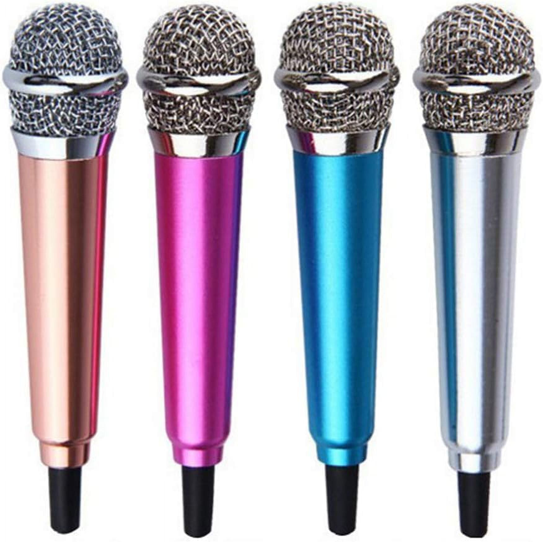 THESG-Rose Red Mini Singing Mic Equipment 3.5mm Mini Condenser Karaoke ...