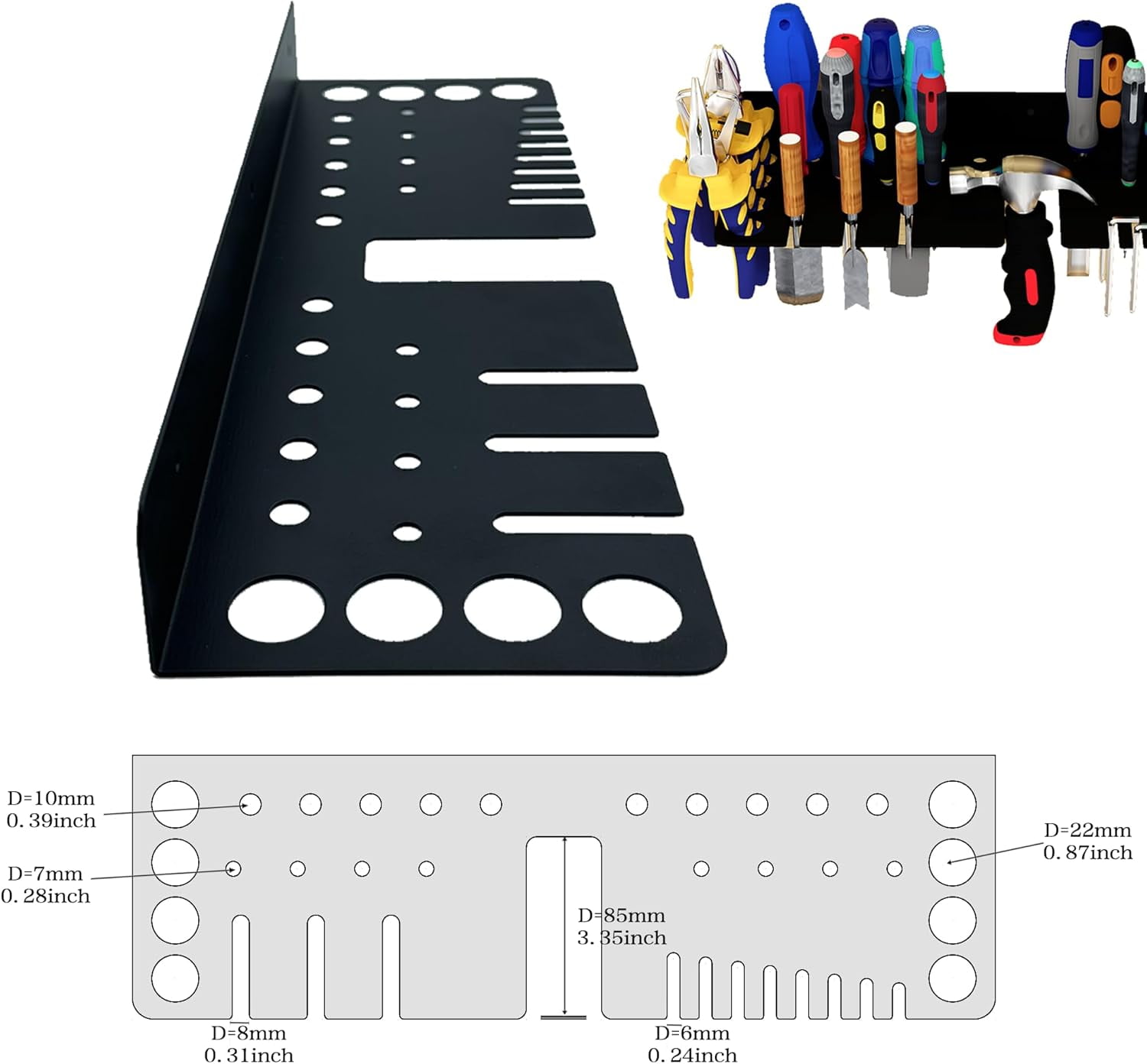 THESG-Screwdriver Organizer, Pliers Rack, Hammer Holder, Heavy Duty ...