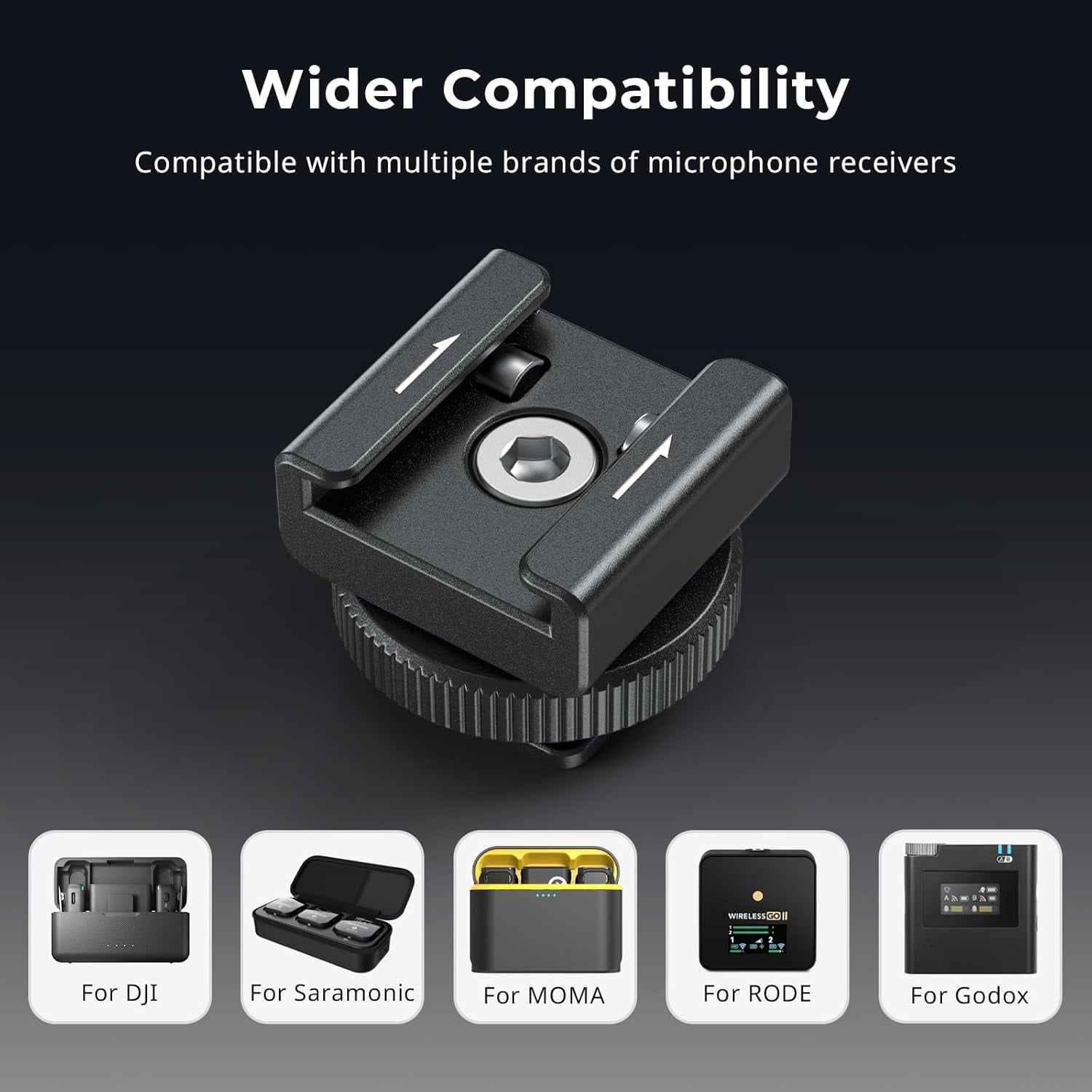 THESG-SmallRig Cold Shoe Mount Adapter for Wireless Microphone, for DJI ...