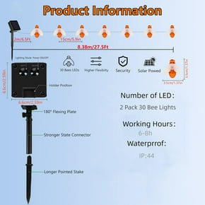 Bee Solar String Lights