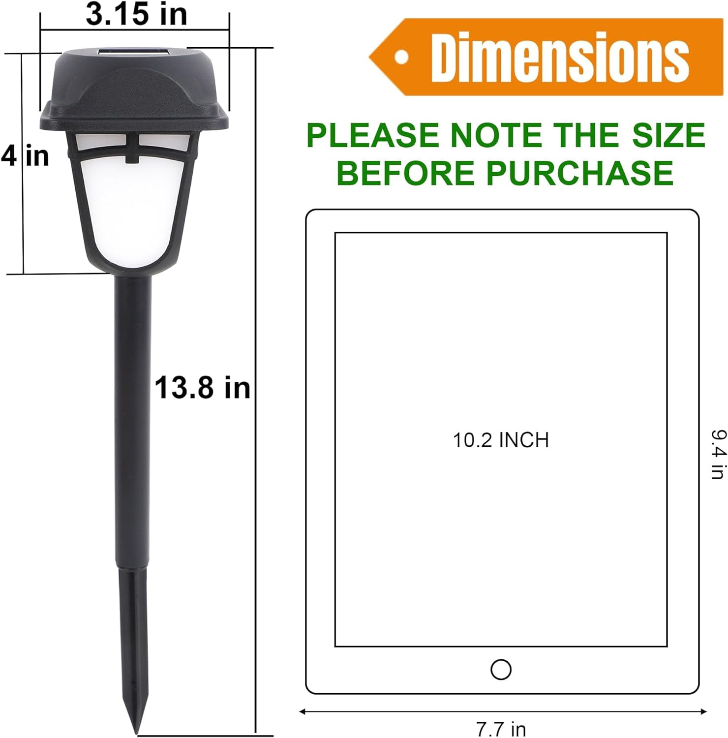 THESG-Solar Flame Torch Lights Outdoor, 9 Pack Flickering Flame Pathway ...