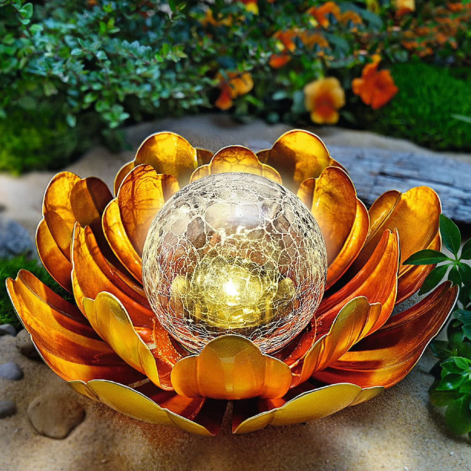 THESG-Solar Flower Light Outdoor Christmas Decorative,Garden Solar ...