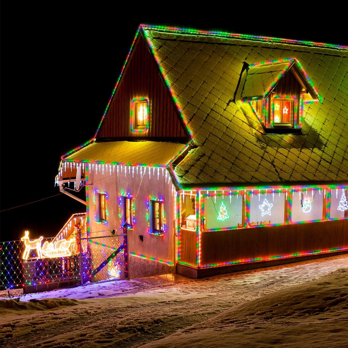 THESG-Solar LED Strip Lights Outdoor, 20FT Waterproof RGB Color 180 ...