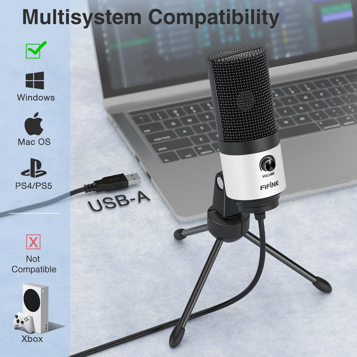 THESG-USB Podcast Microphone,PC Computer Recording Mic for Desktop ...